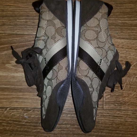 Coach | Shoes | Coach Brown Sneakers | Poshmark